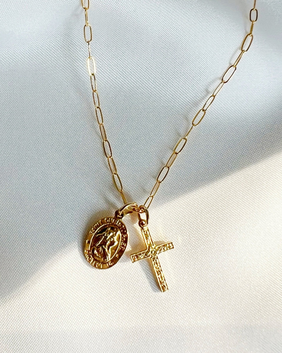 Saint Christopher Charm Necklace – True by Kristy